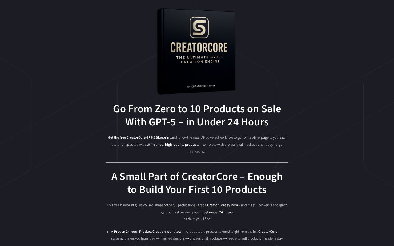 CreatorCore: GPT-5 Creation Engine